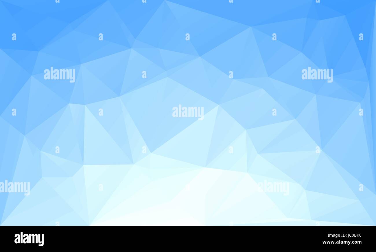 triangles abstract background - blue white - vector illustration Stock ...