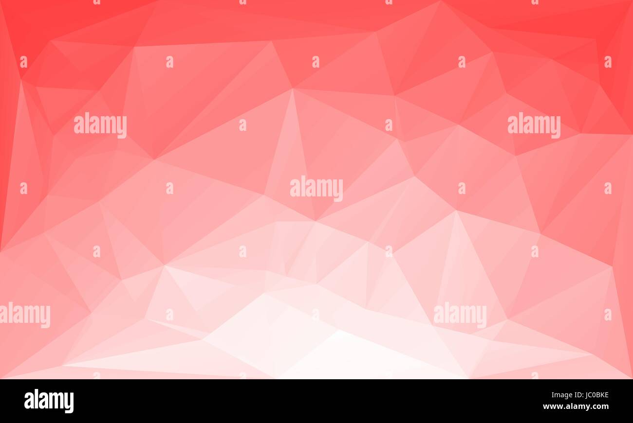 triangles abstract background - red white - vector illustration Stock ...