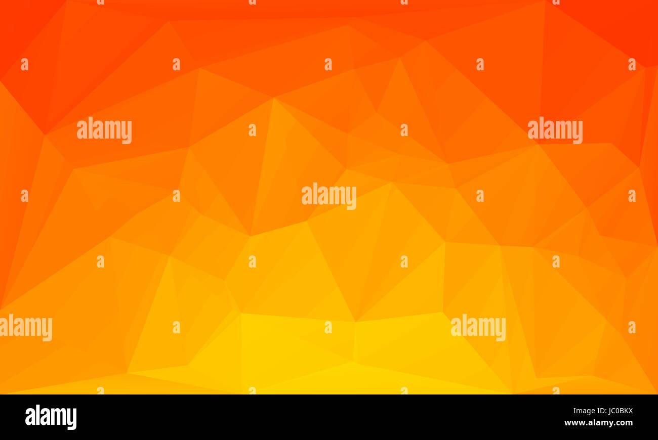 triangles abstract background - fiery orange - vector illustration ...