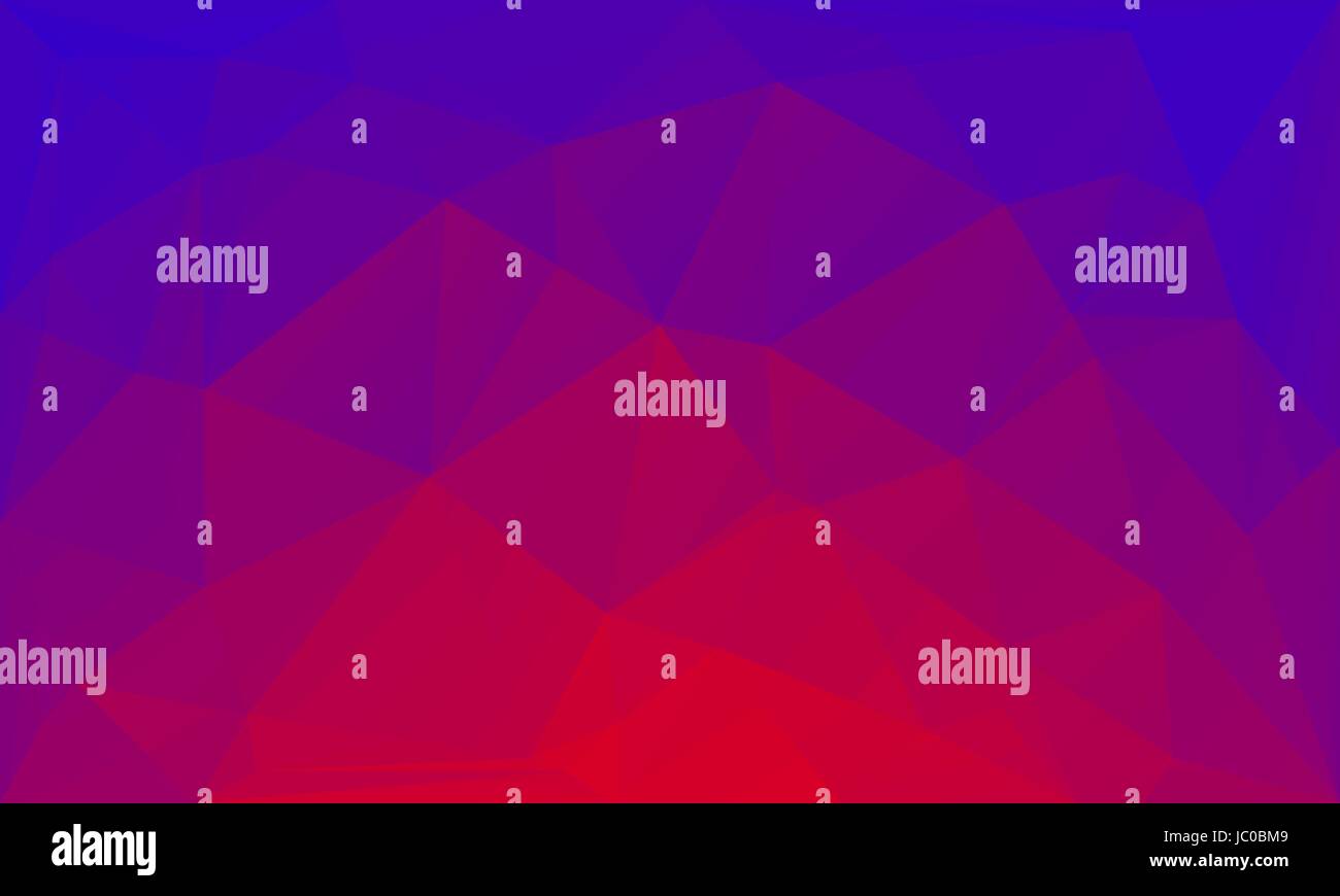 triangles abstract background - red blue - vector illustration Stock ...