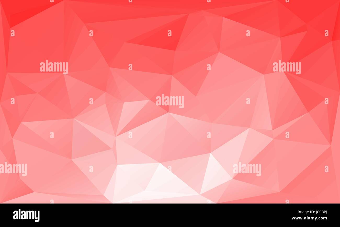 triangles abstract background - red white - vector illustration Stock ...