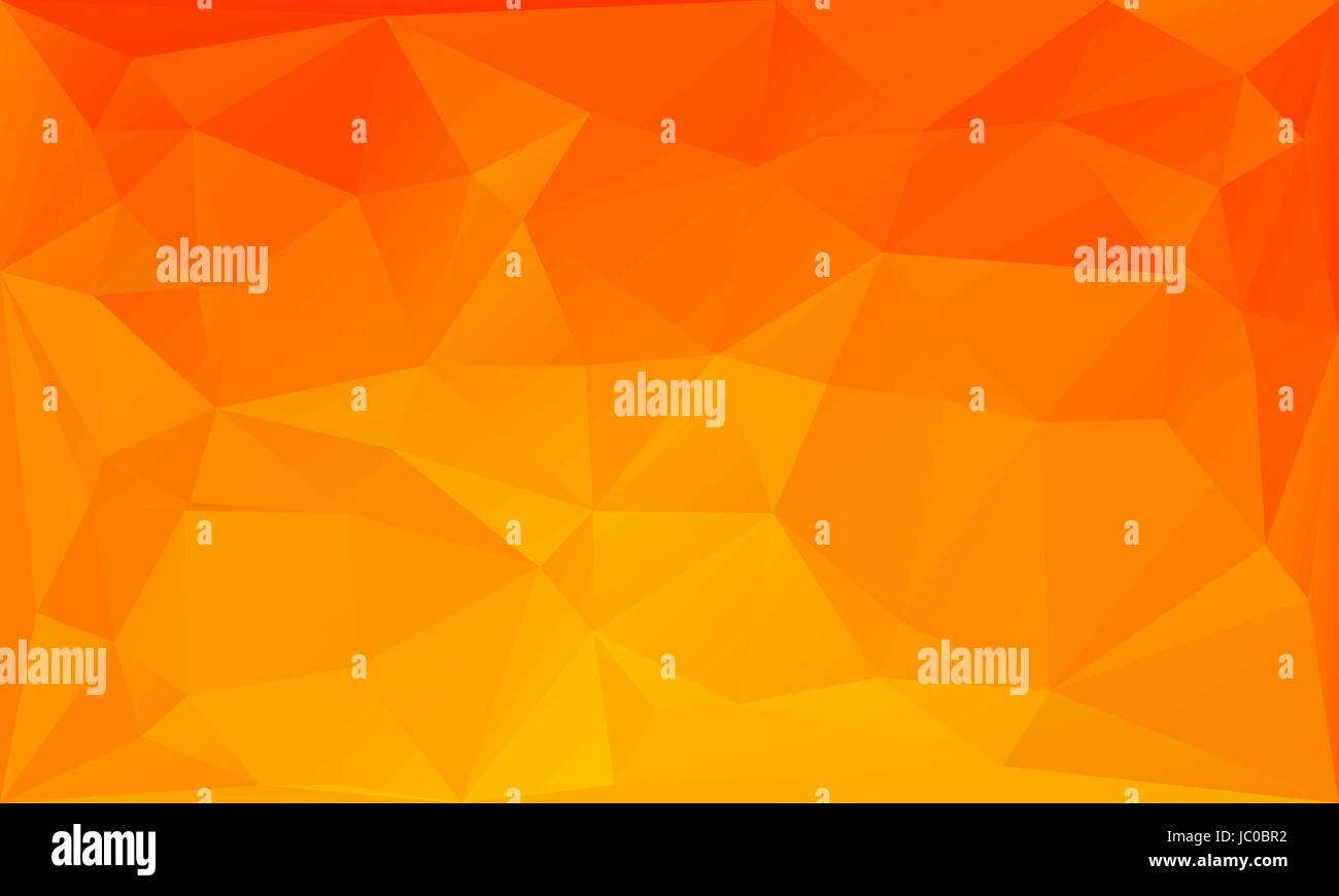 triangles abstract background - fiery orange - vector illustration ...