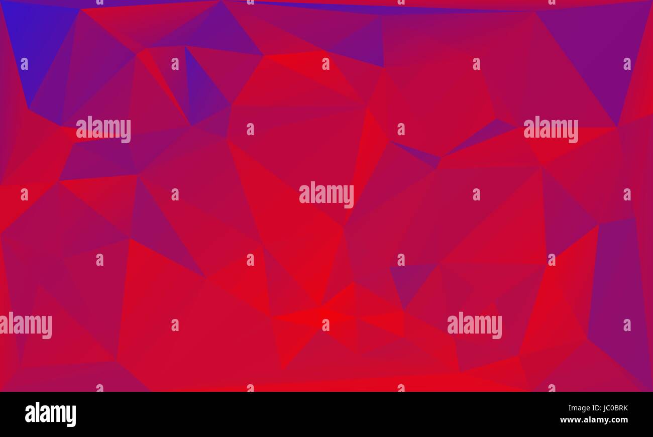 triangles abstract background - red blue - vector illustration Stock ...