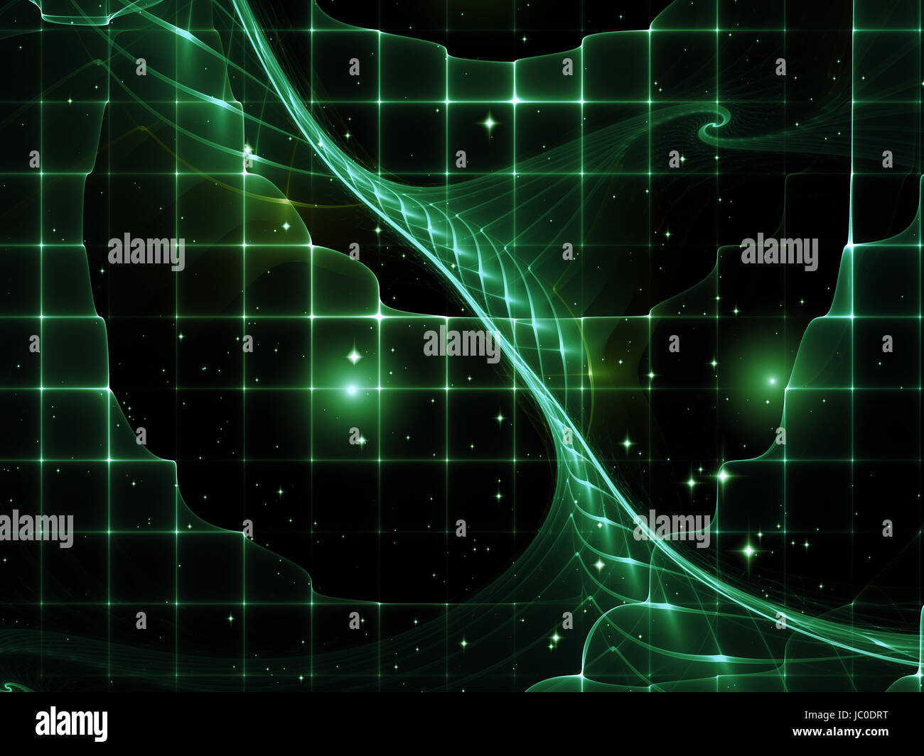 Geometry of Space series. Composition of conceptual grids, curves and ...