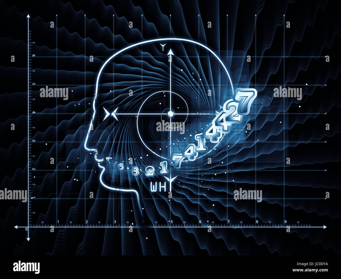 Strange Geometry series. Background composition of line drawing, math ...