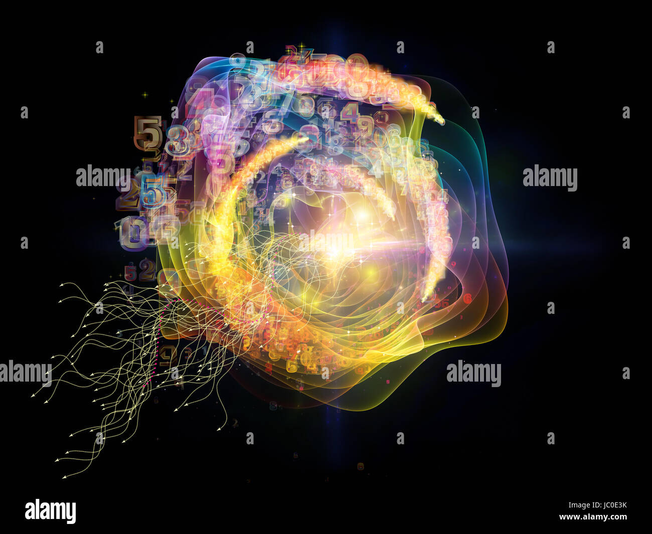 Conceptual Particle series. Composition of fractal and conceptual ...
