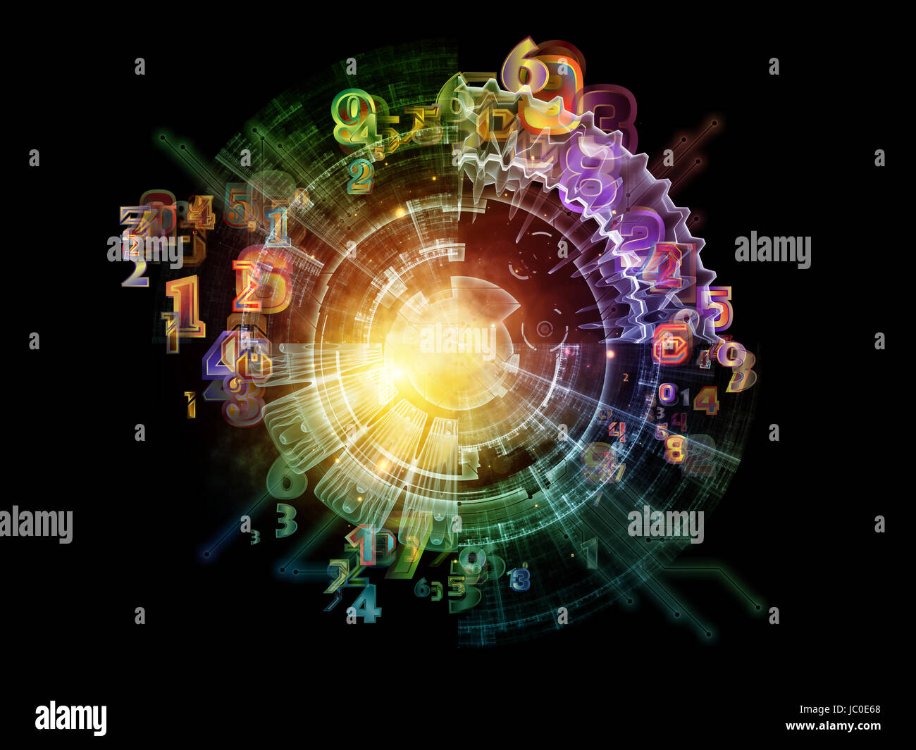 Conceptual Particle series. Composition of fractal and conceptual ...
