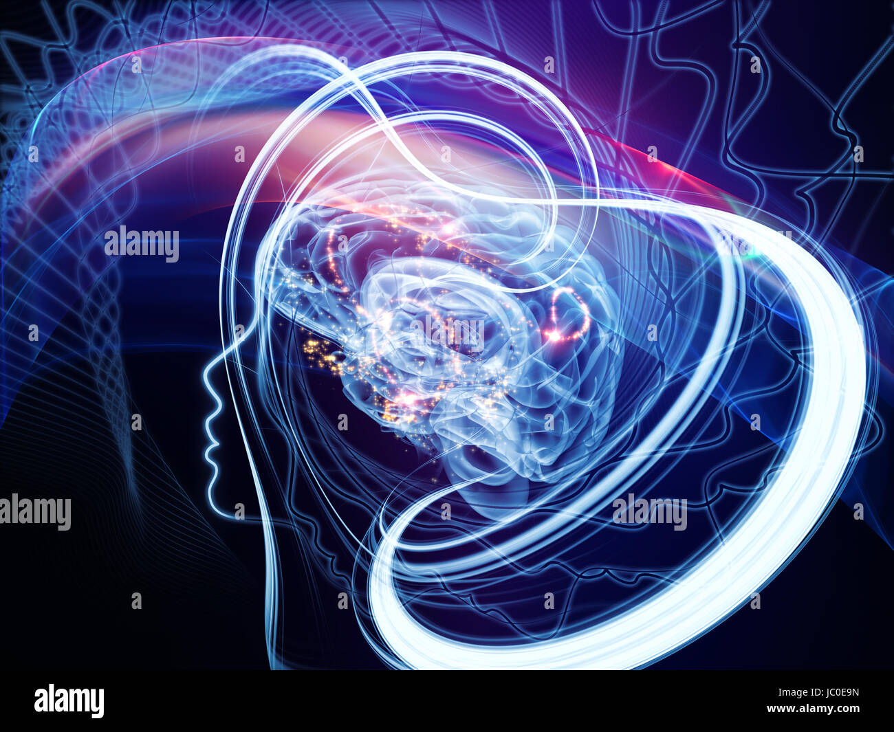 Brain meditation effect hi-res stock photography and images - Alamy