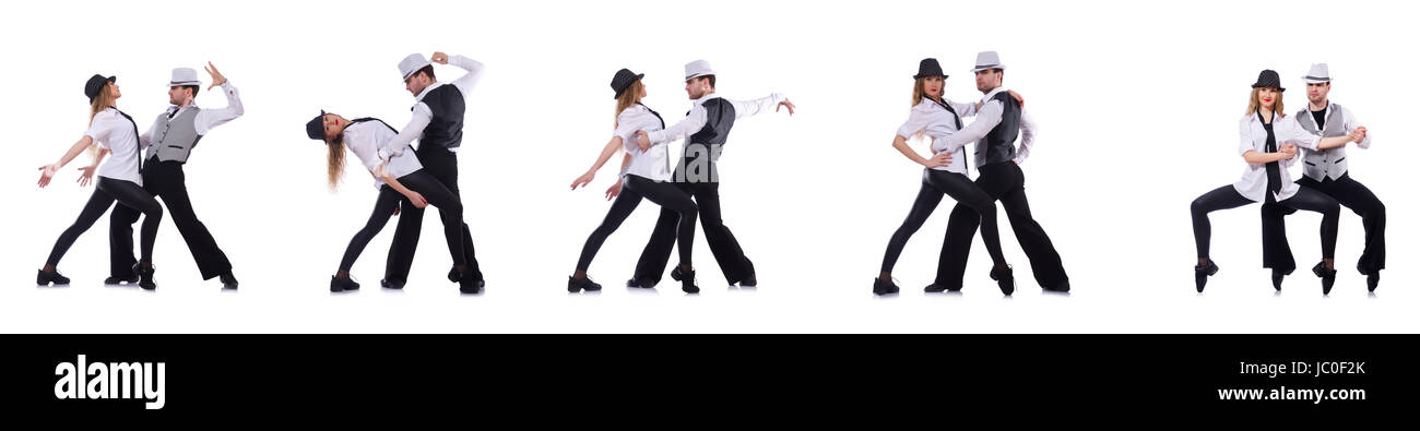 Pair of dancers dancing modern dances Stock Photo - Alamy