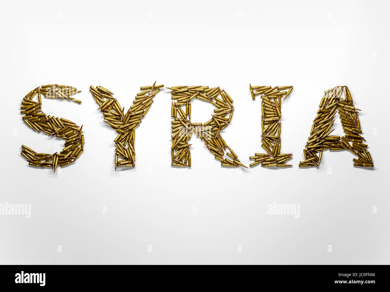 Concept of Syrian war crisis. Word Syria typed with font made of ...