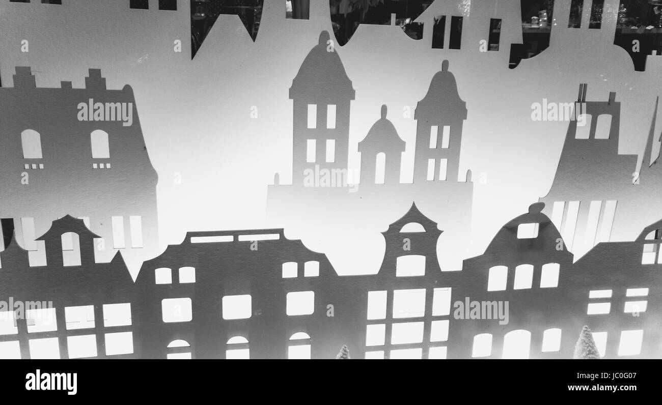 Silhouettes modern residential buildings hi-res stock photography and ...