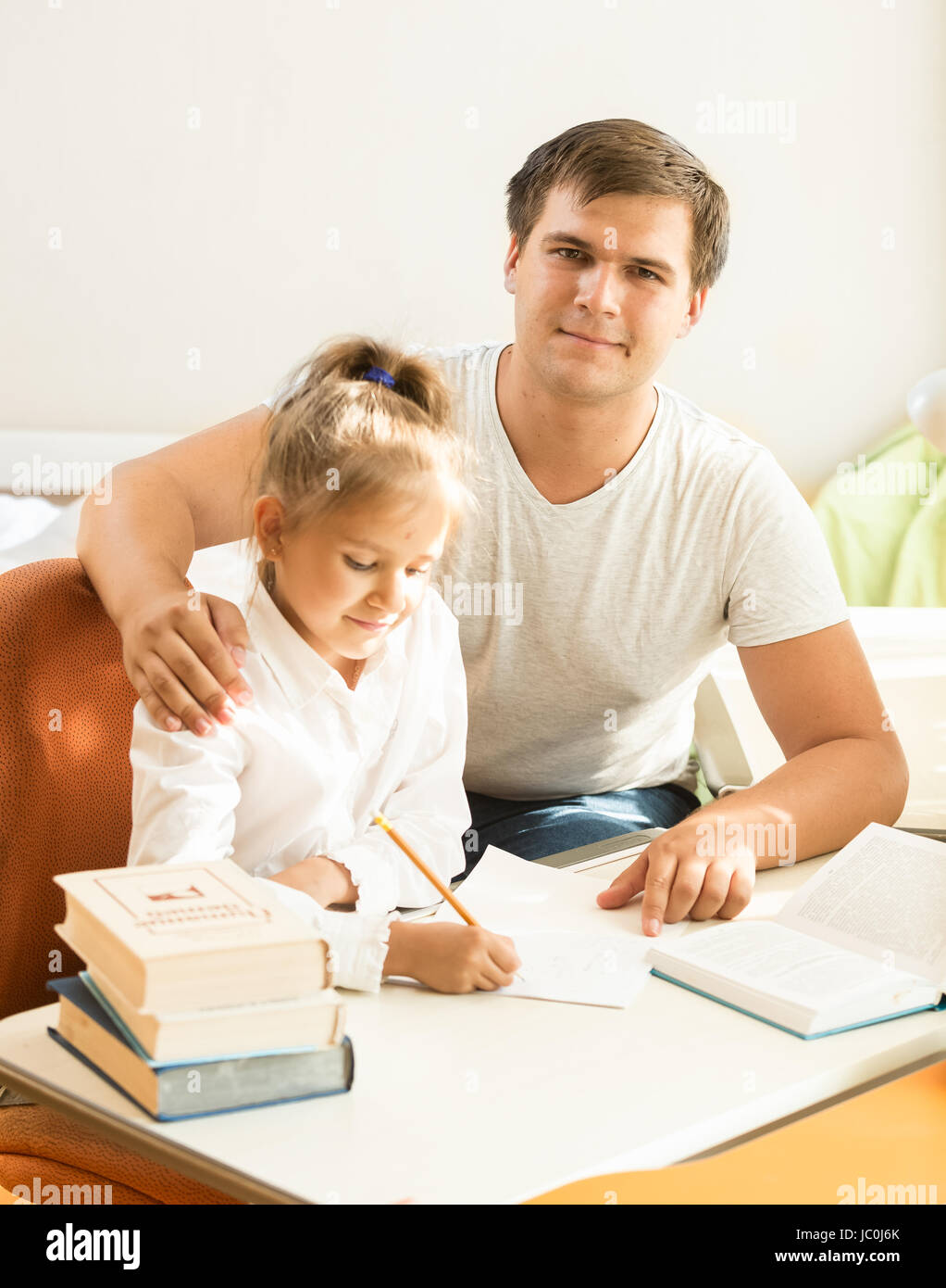 Male teacher caucasian classroom parent hi-res stock photography and ...