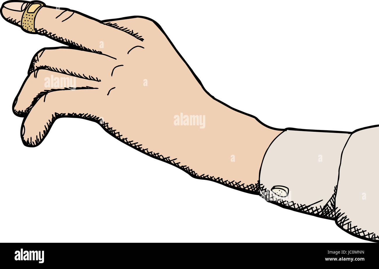 Wounded finger vector hi-res stock photography and images - Alamy