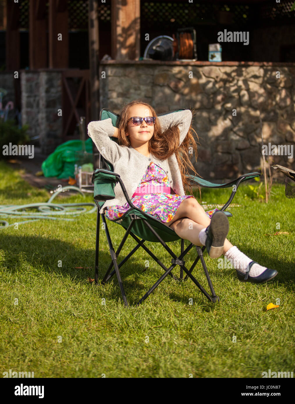 Caught Tanning In The Back Yard