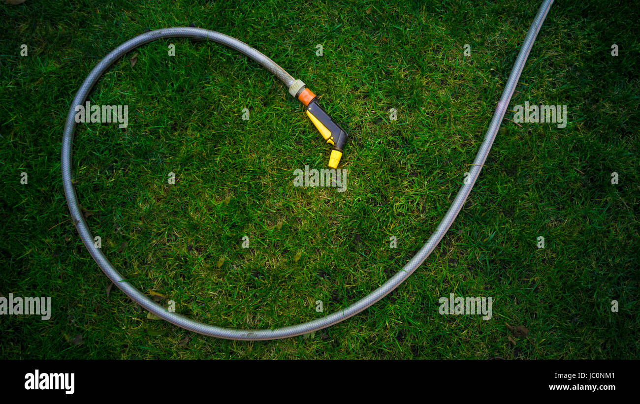 Green garden hose tangled hi-res stock photography and images - Alamy