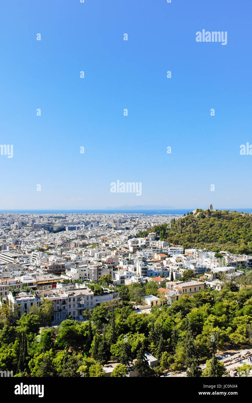 view of Athens city from Acropolis, Greece Stock Photo - Alamy