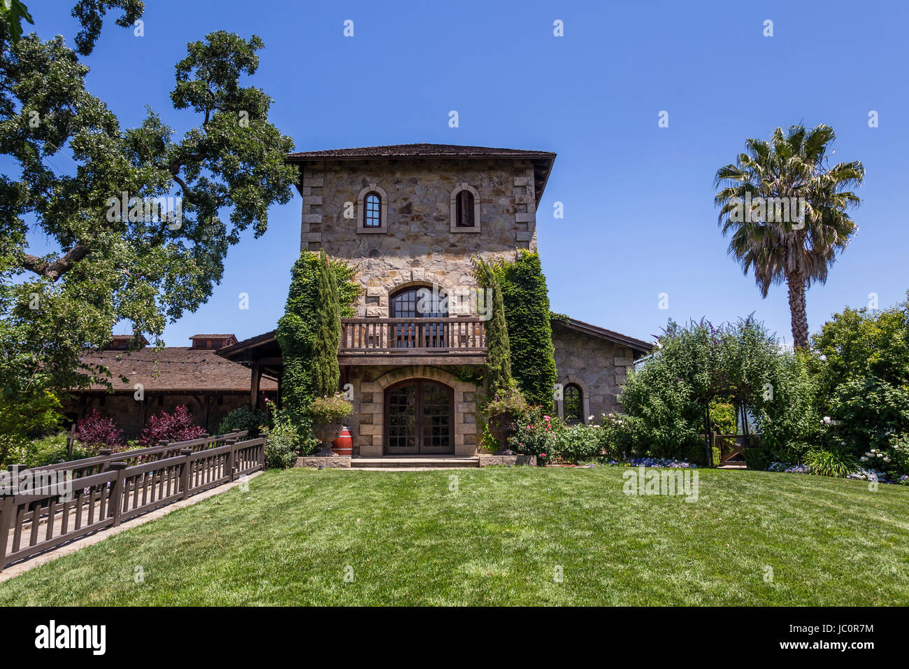 stone winery building, V Sattui Winery, Saint Helena, Napa Valley, Napa ...