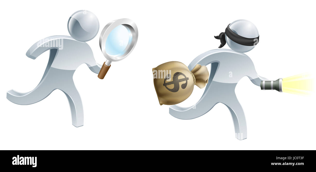 Robber with swag bag Cut Out Stock Images & Pictures - Alamy