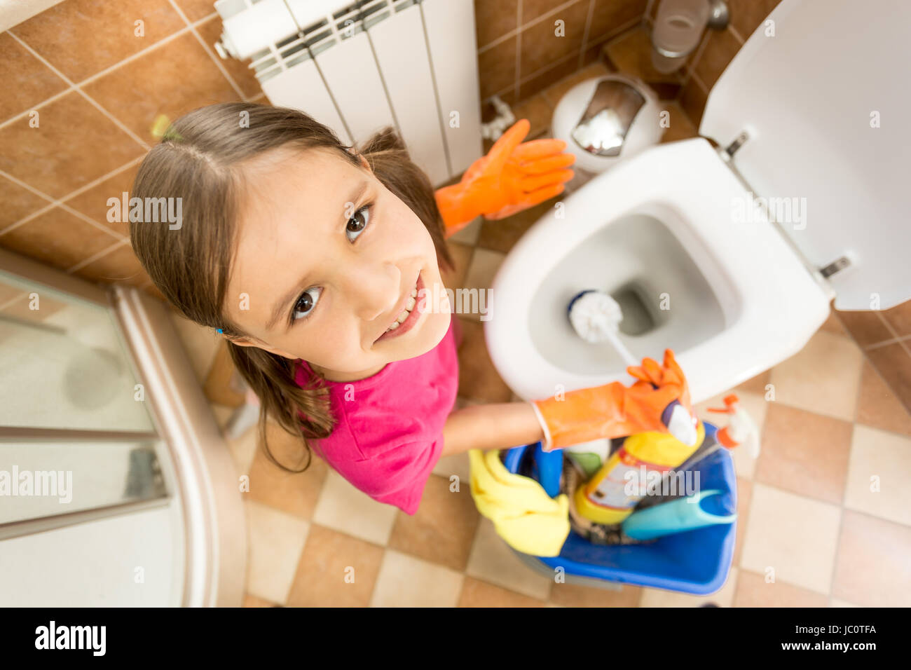 Kid toilet bowl hi-res stock photography and images - Alamy