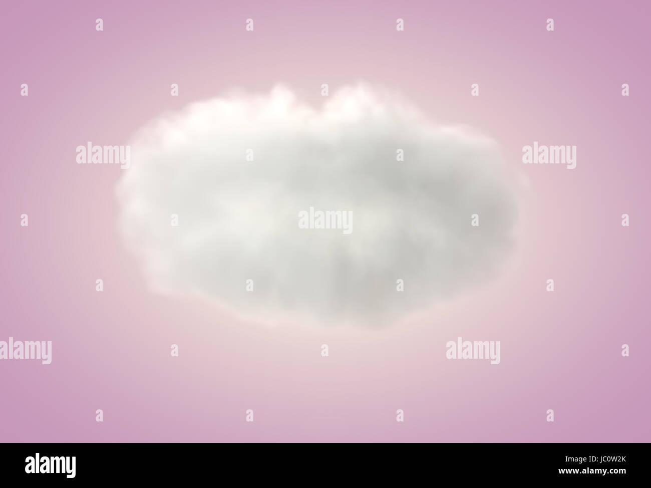 Realistic fluffy cloud floating on pink background Stock Photo - Alamy