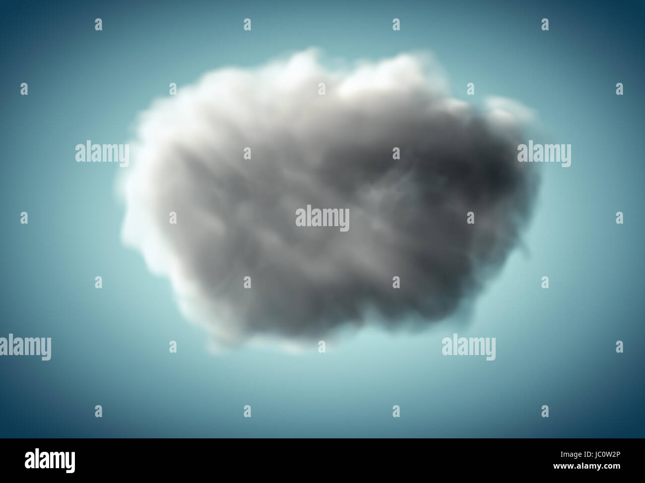 3D dark realistic cloud on blue background Stock Photo - Alamy