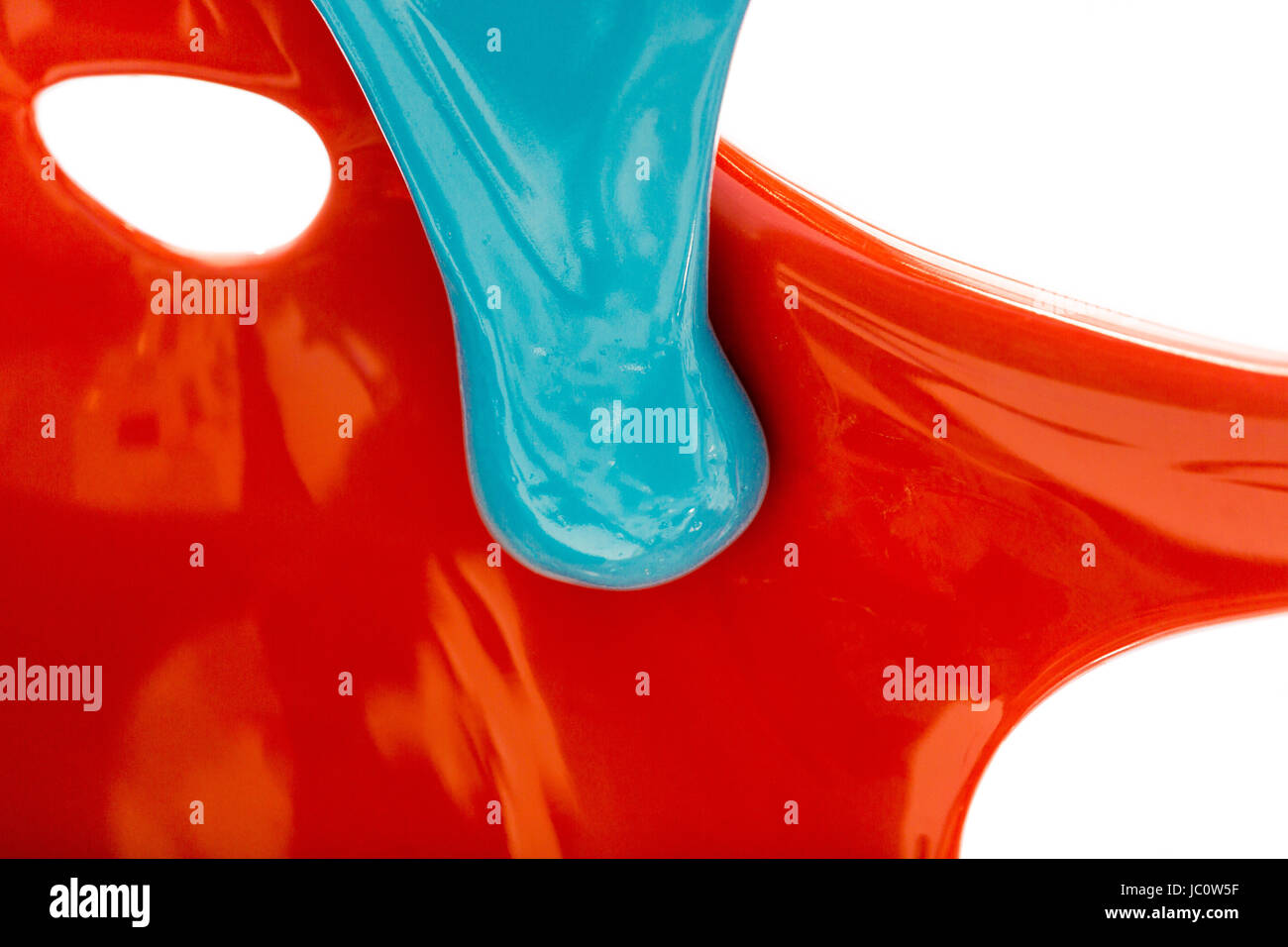 Abstract background of flowing red and blue paints Stock Photo - Alamy