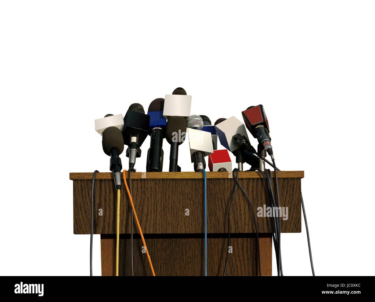Press Conference Microphones Stock Photo - Alamy