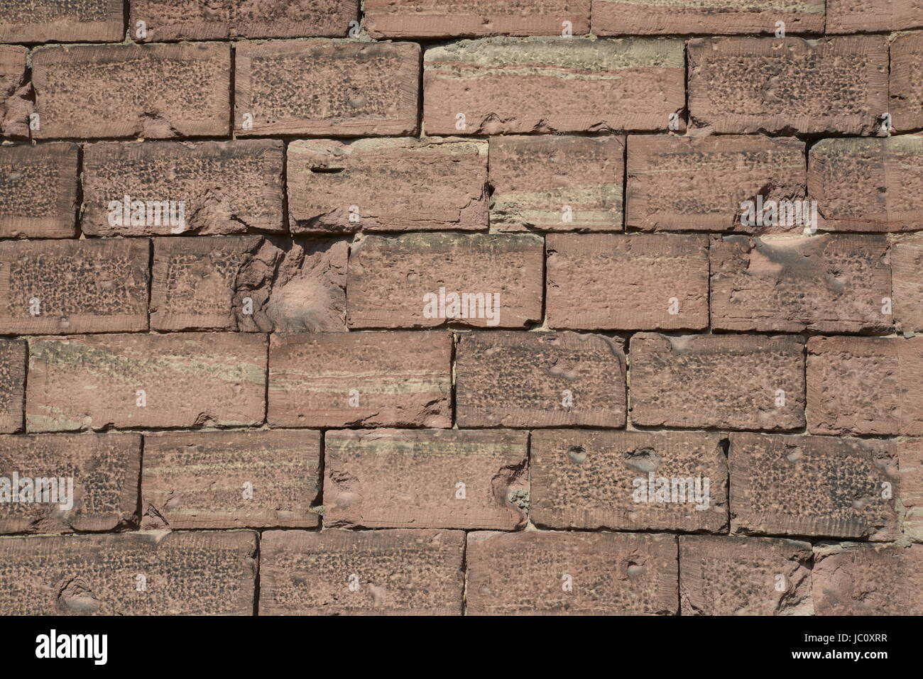 Sandsteinmauer, mauer, wand, sandstein, architektur, hintergrund, rosa ...