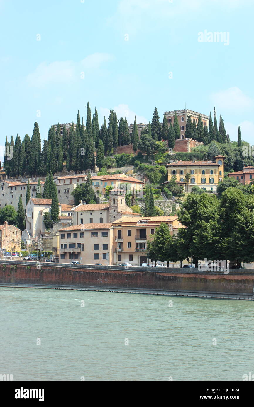 Castle in the middle of Verona Italy Stock Photo - Alamy