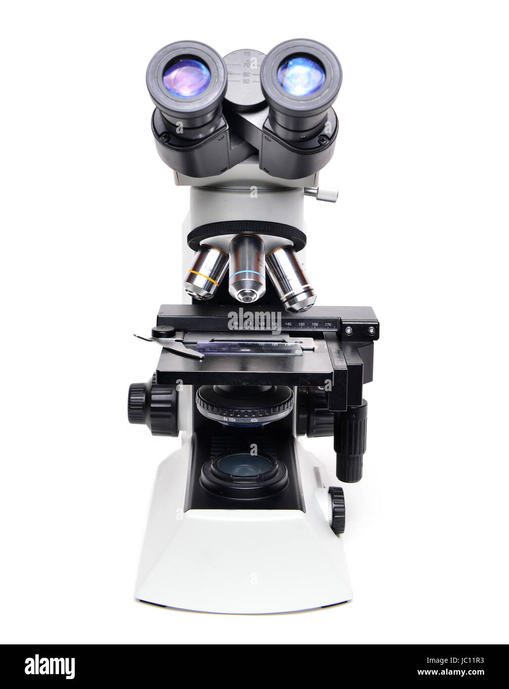 microscope isolated on white background Stock Photo - Alamy
