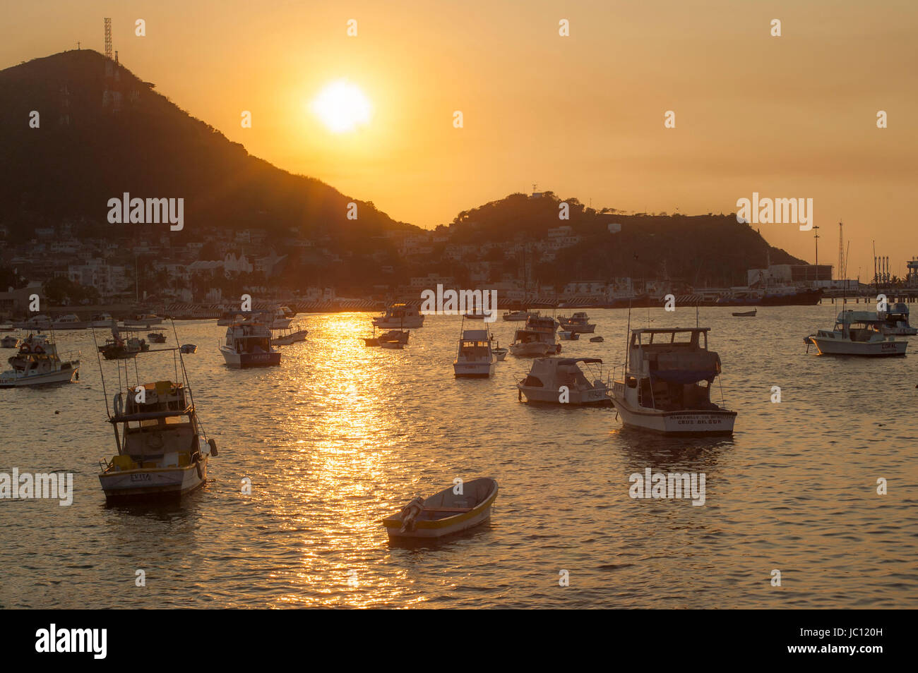 Sunset in Manzanillo Colima. Mexico Stock Photo - Alamy