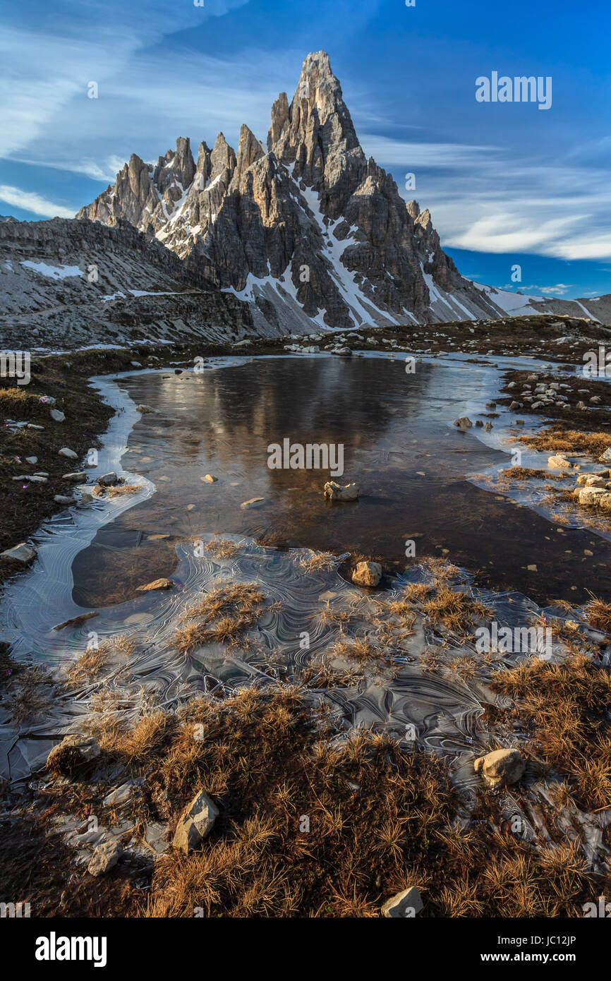 Monte Paterno. Tre Cime di Lavaredo. Dolomite Alps, Italy Stock Photo ...