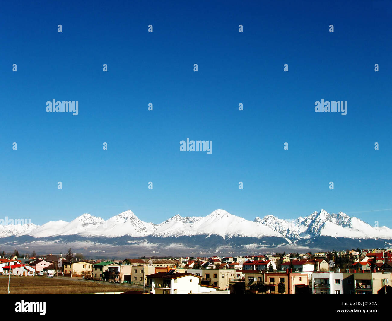 Poprad and Tatra Mountains in Slovakia Stock Photo - Alamy
