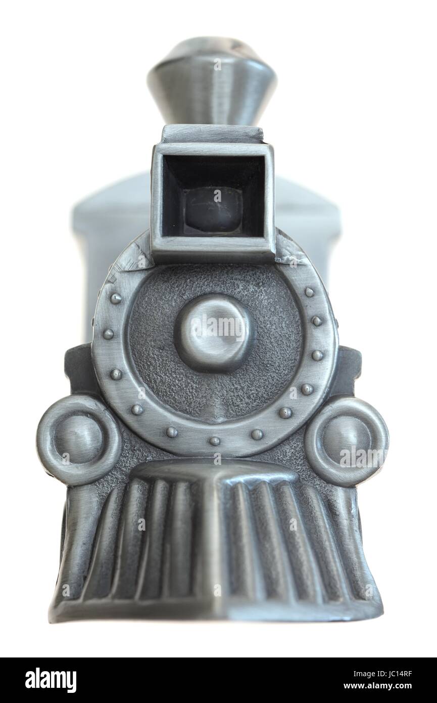 A toy train isolated against a white background Stock Photo - Alamy