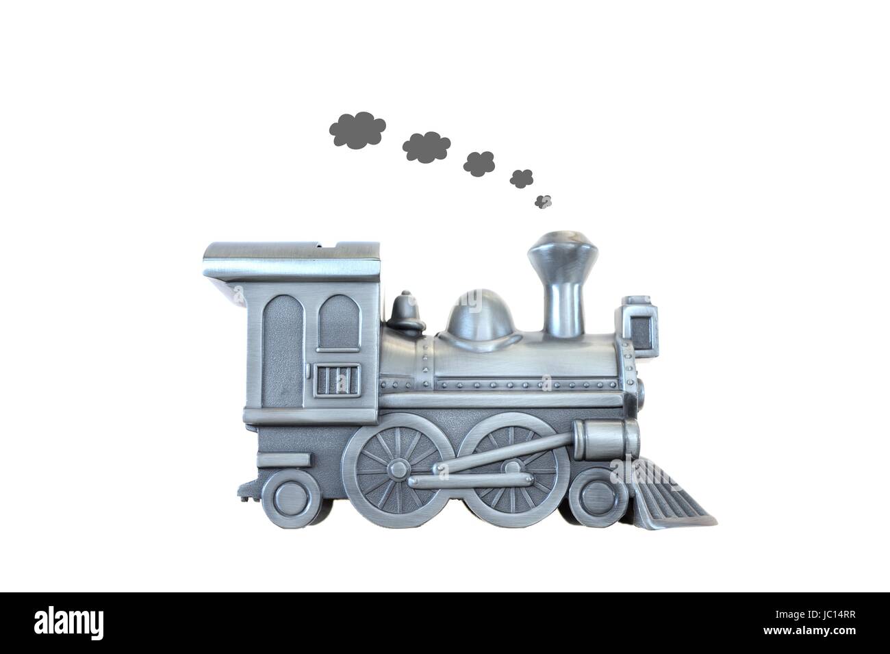 A toy train isolated against a white background Stock Photo - Alamy