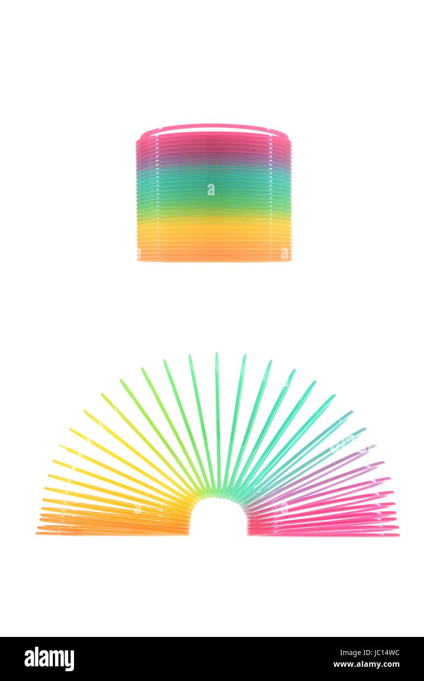 Plastic Slinky Toy Spring Stretch High Resolution Stock Photography and ...