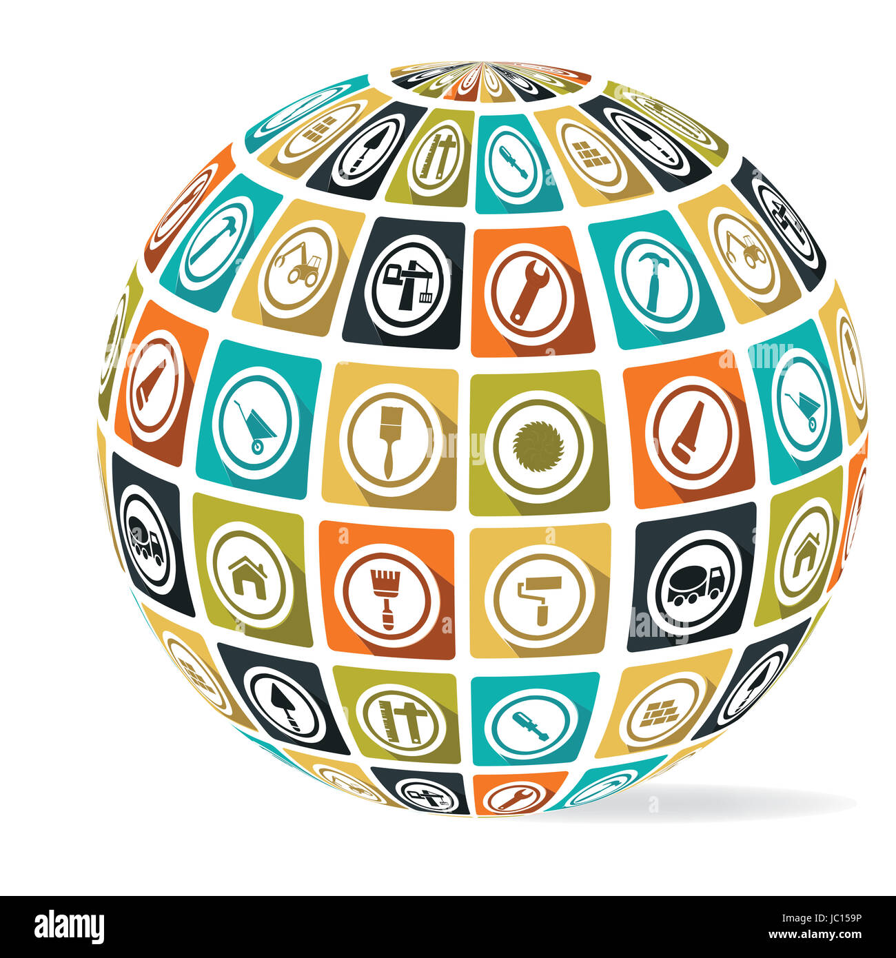 Construction worker vehicles Cut Out Stock Images & Pictures - Alamy