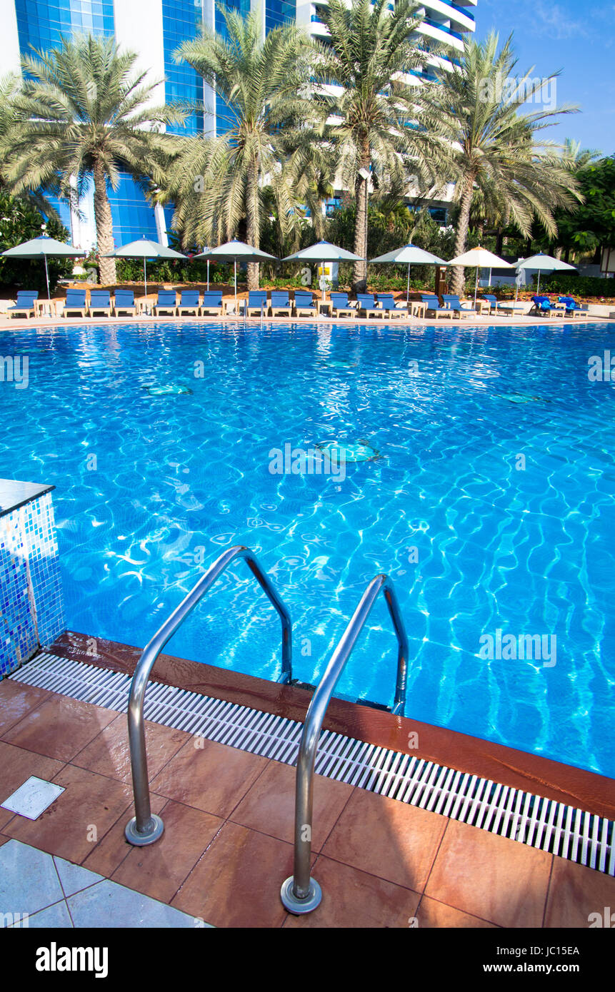 Beautiful swimming pool in hotel Stock Photo - Alamy