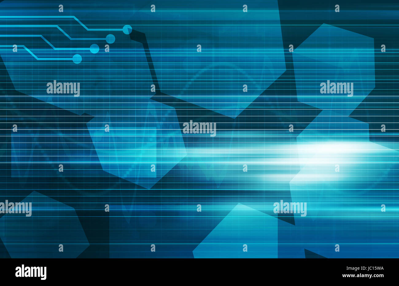 Electronic Engineering with Glowing Circuits As Art Stock Photo - Alamy