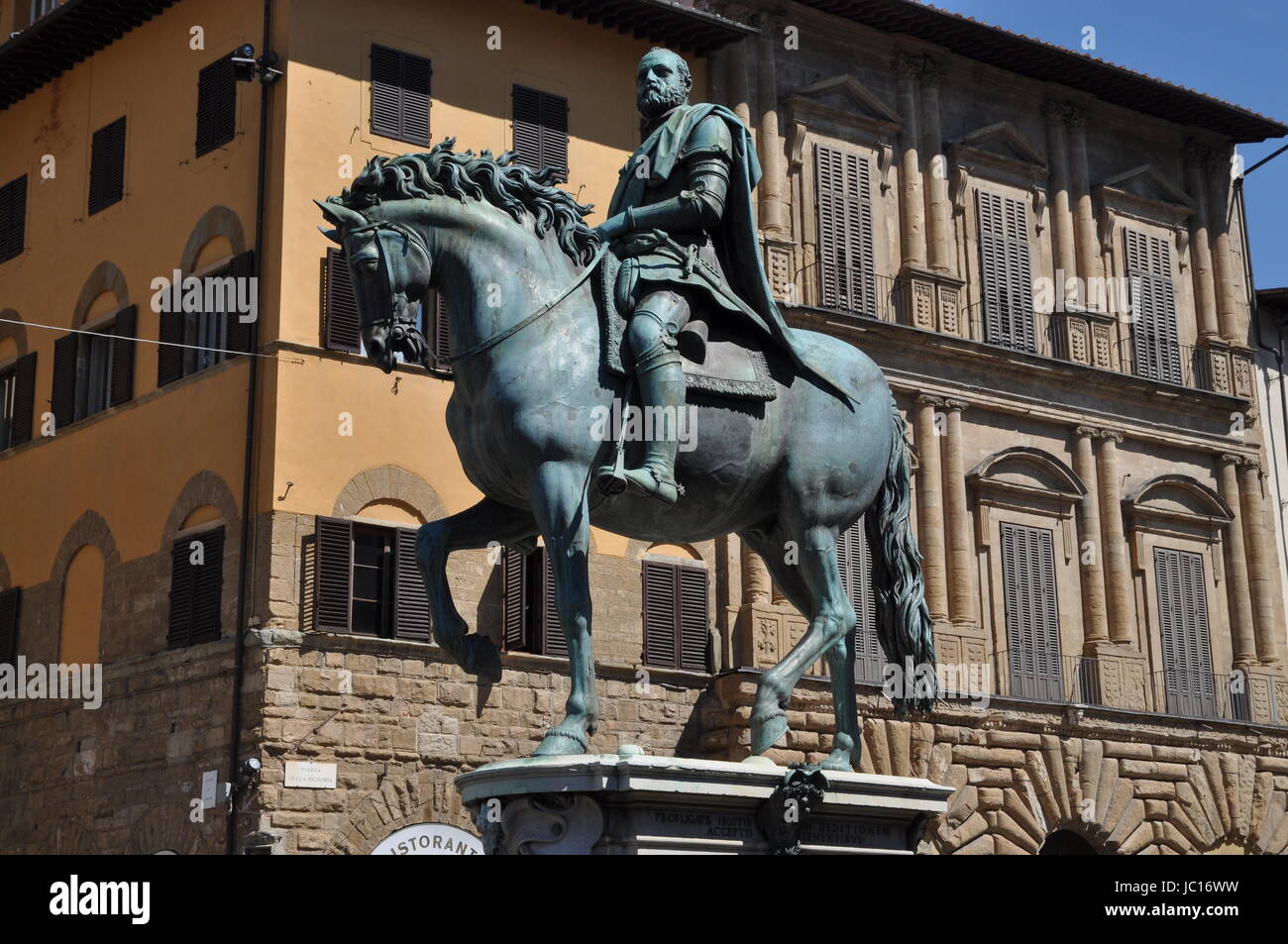 Reiterstandbild, Florenz, skulptur, standbild, denkmal, cosimo, medici ...