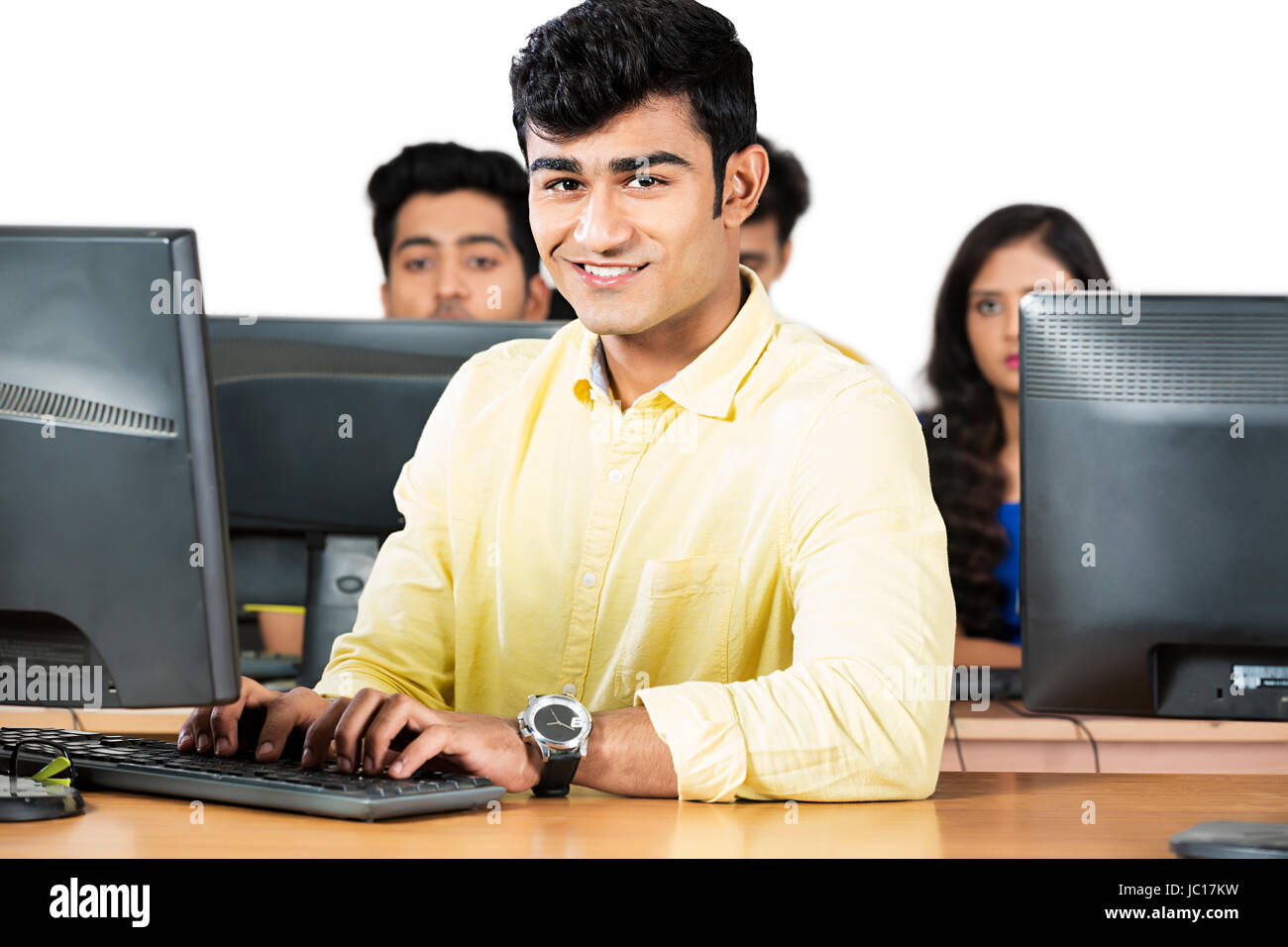 Teenage boy typing computer hi-res stock photography and images - Alamy