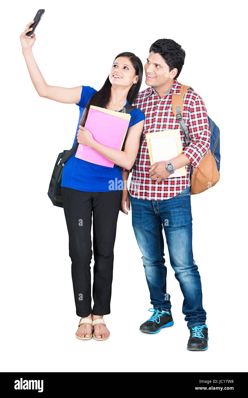 Couple looking at phone screen view Cut Out Stock Images & Pictures - Alamy