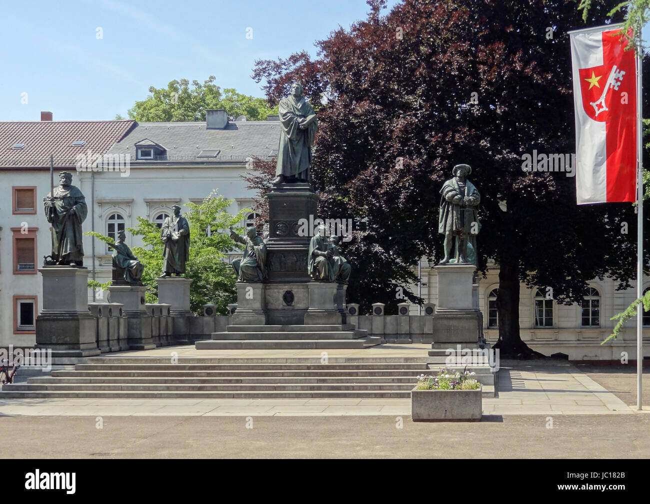 the Lutherdenkmal in Worms, a city in the Rhineland-Palatinate in ...
