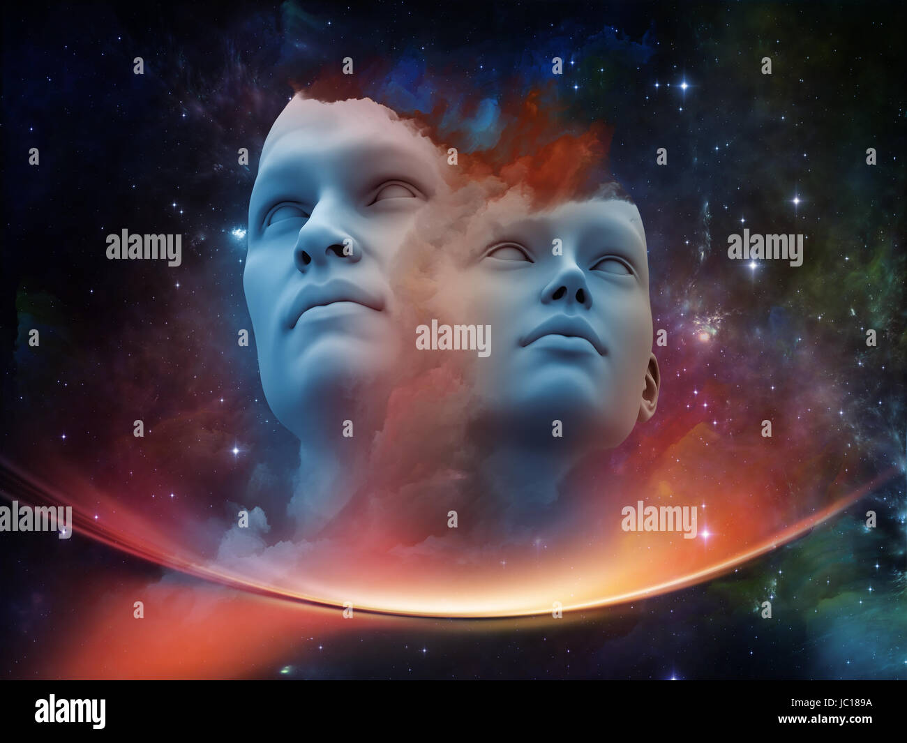 Human Dawn series. Abstract design made of Human forms, fractal shapes ...