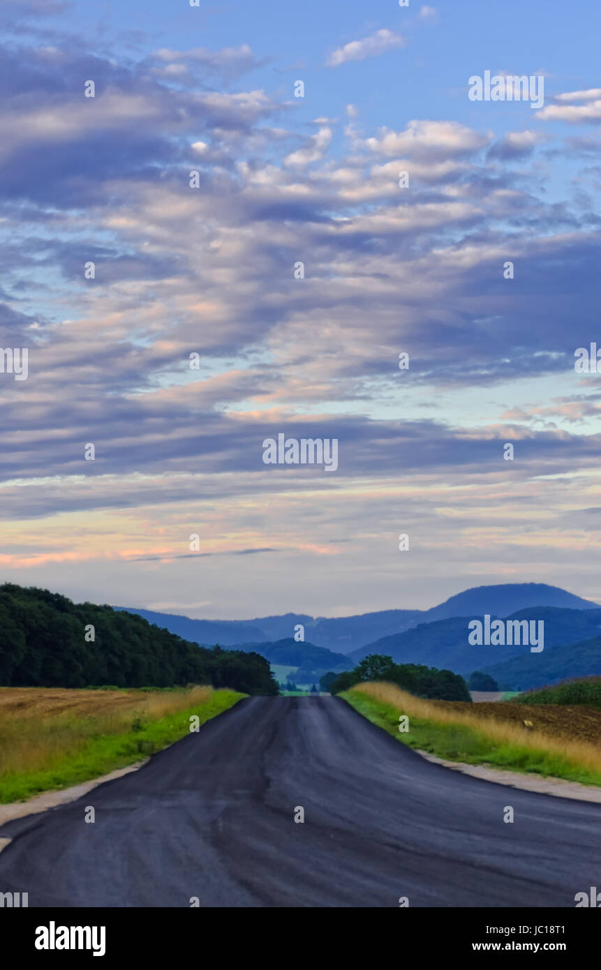 Dawn in provence Stock Photo - Alamy