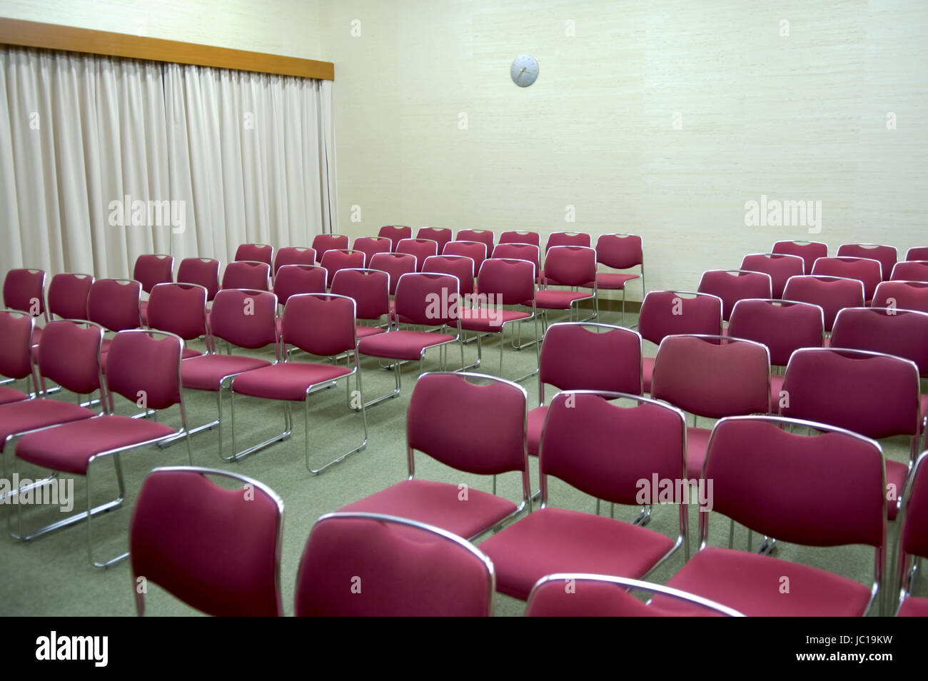 Rows of seats of a functional hall Stock Photo - Alamy