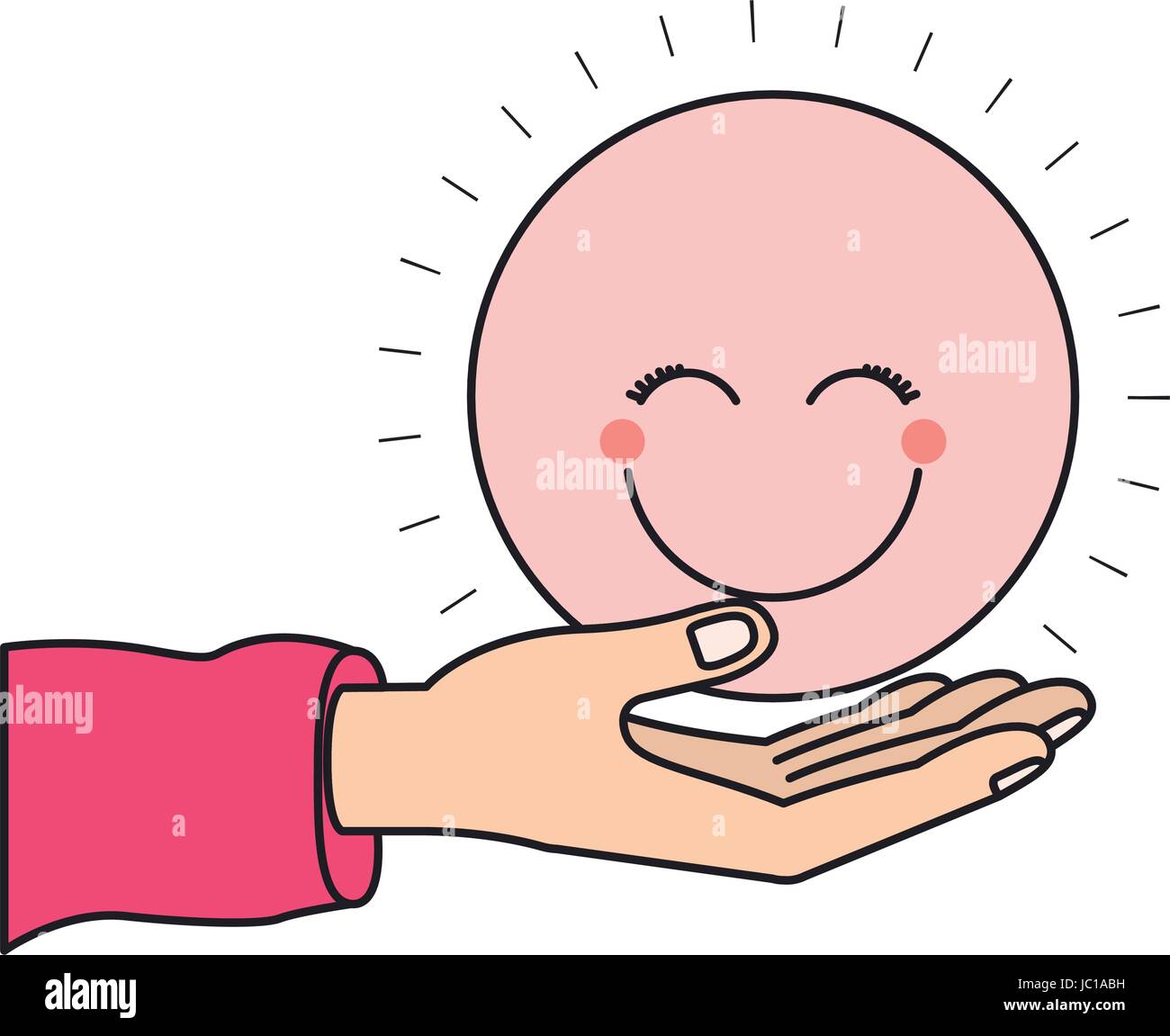 Cartoon emoji emoticon character giving hi-res stock photography and ...