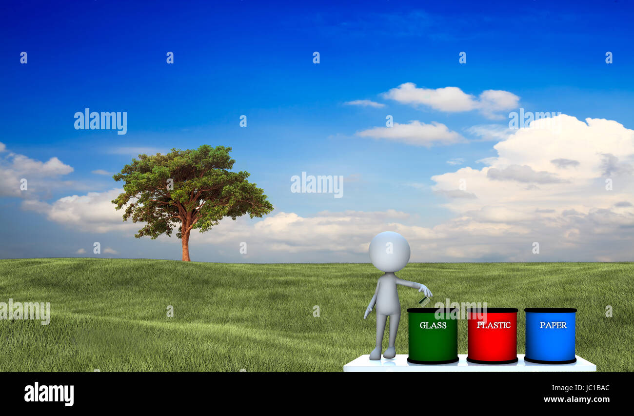 Recycle bin with nice background for adv or others purpose use Stock ...
