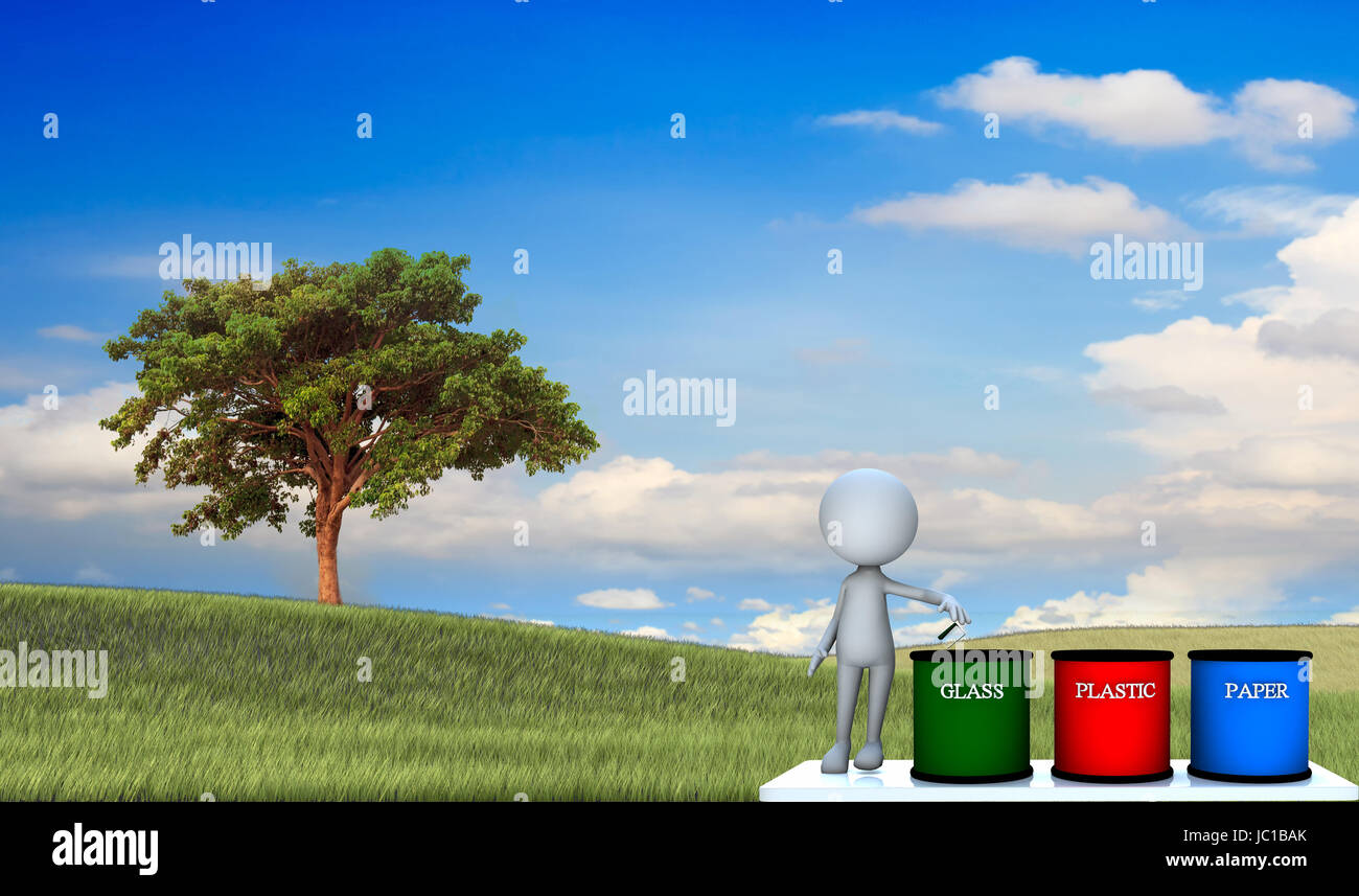 Recycle bin with nice background for adv or others purpose use Stock ...