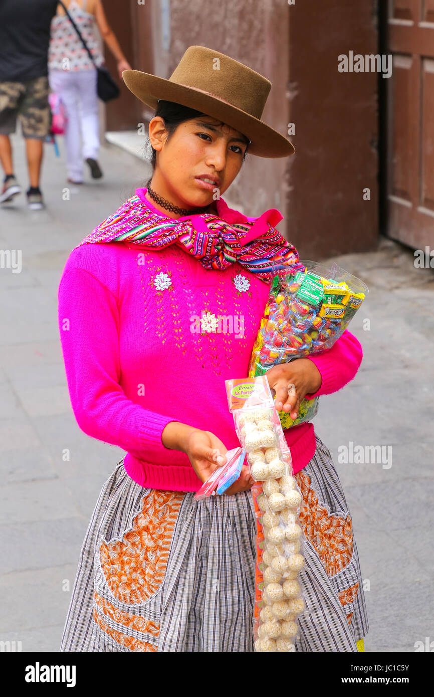 Peru woman lima hi-res stock photography and images - Alamy